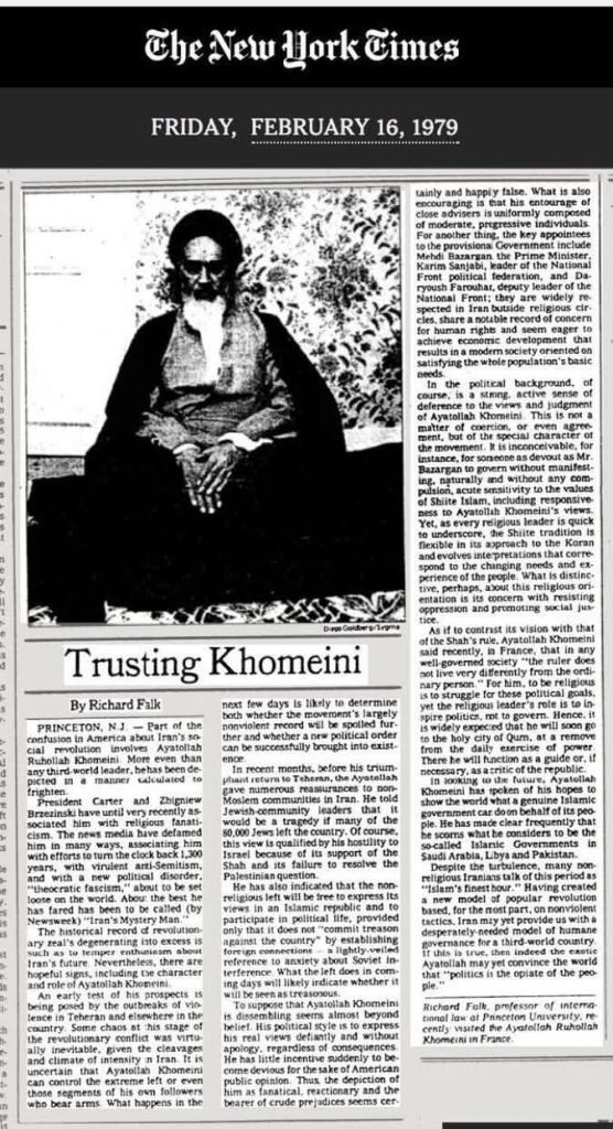 Fidarsi di Khomeini - Giornalesera.com